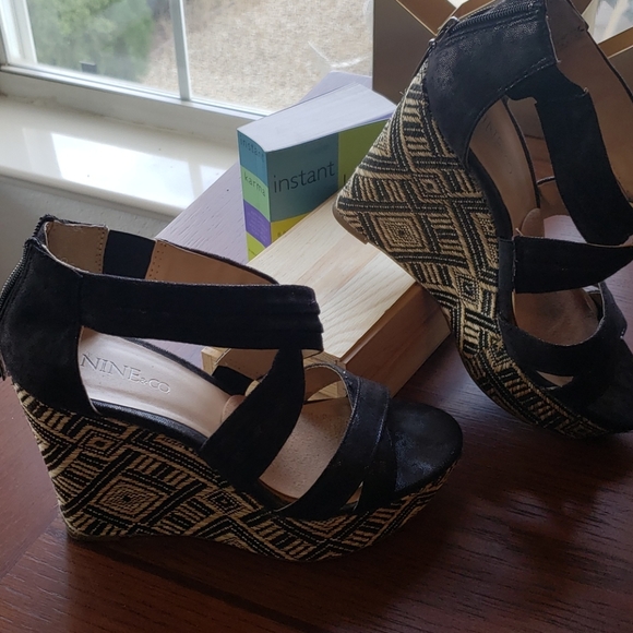Nine & Co. | Shoes | Nine Co3 Inch Wedges Beautiful Design | Poshmark